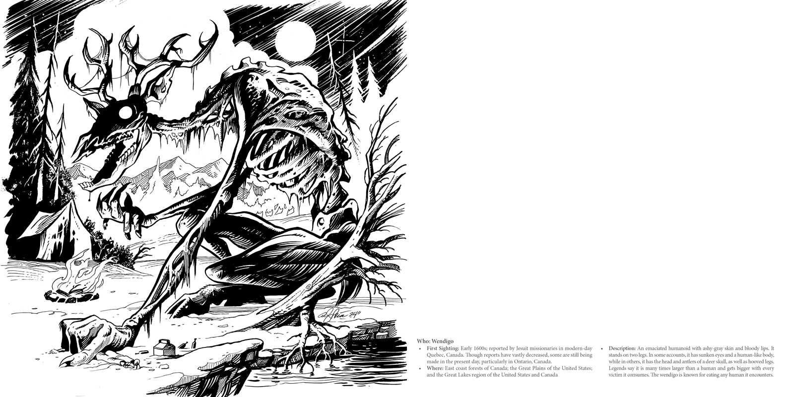 cryptid coloring pages