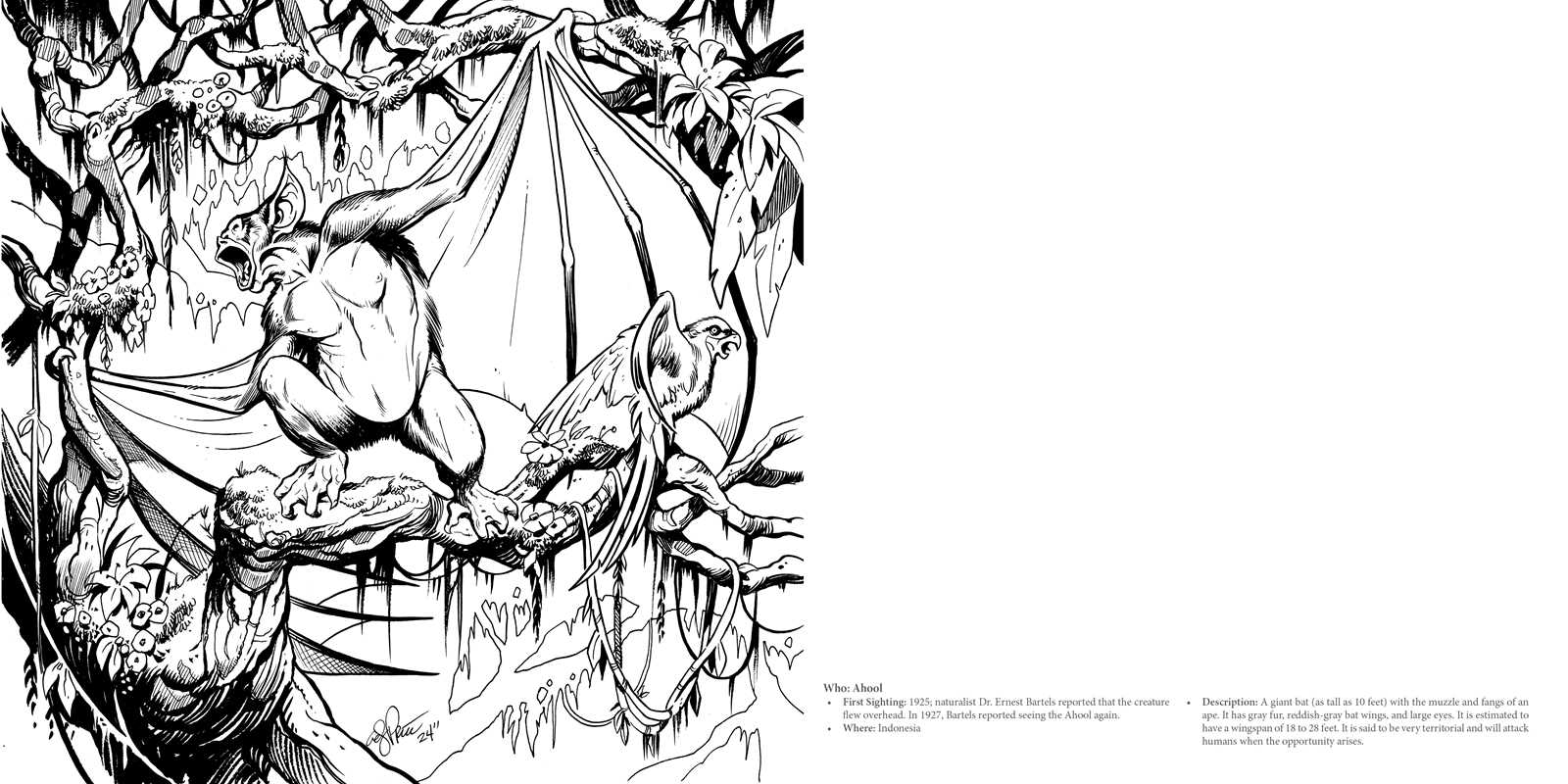 cryptid coloring pages