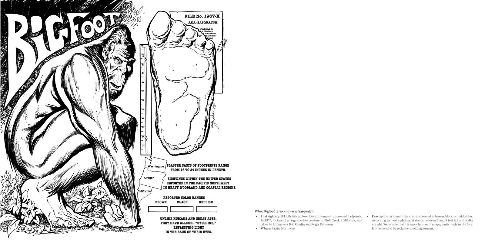 cryptid coloring pages